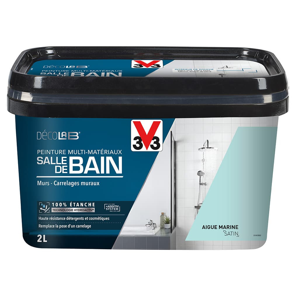 Peinture Multi-Matériaux Salle de bain V33 Deco Lab Aigue marine pas cher