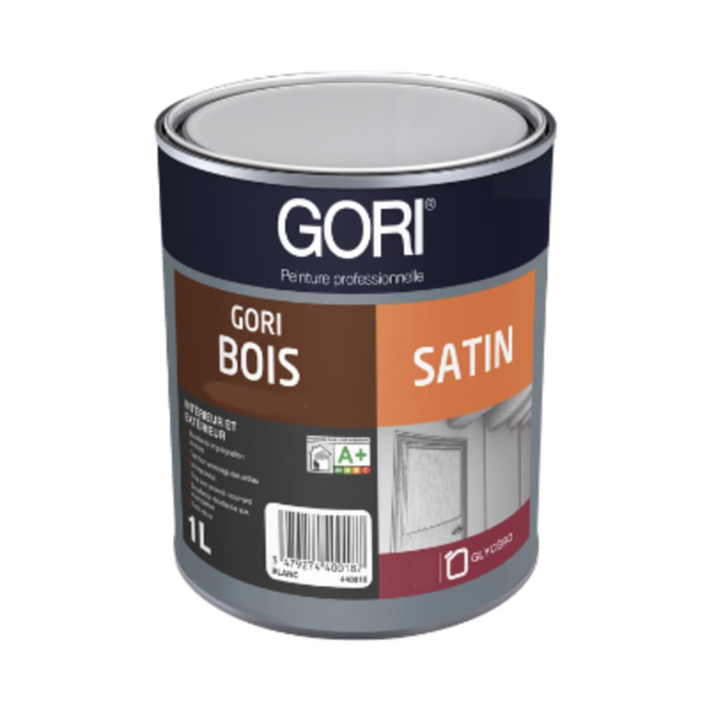 Peinture satinée GORI Bois Blanc pas cher