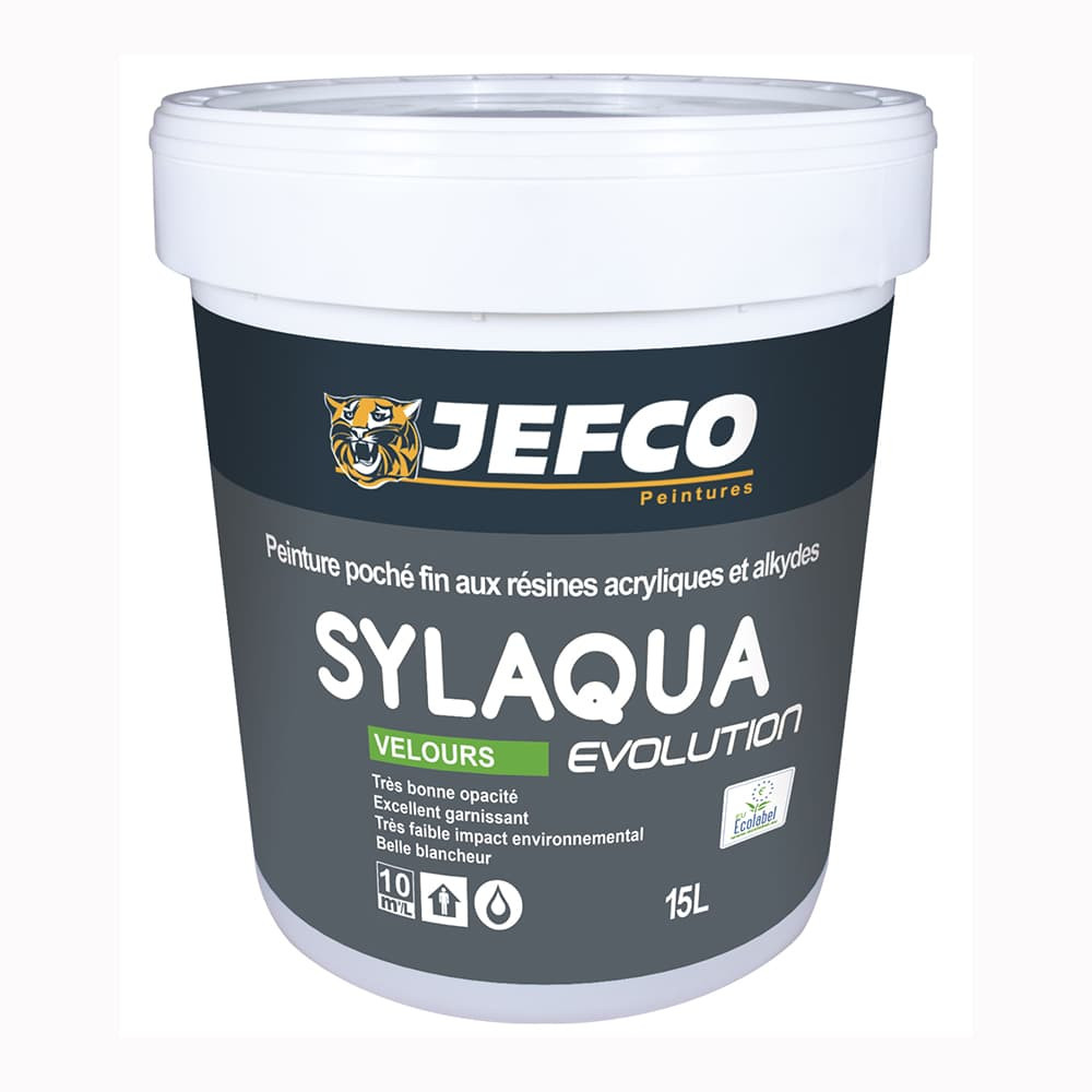 Peinture Sylaqua Evolution JEFCO Blanc velours - 15L pas cher