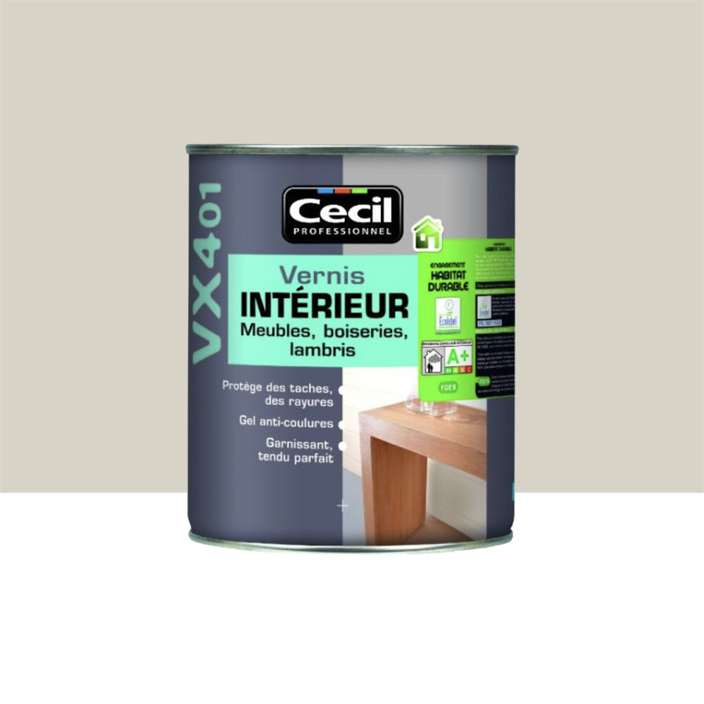 Vernis Intérieur CECIL VX401 Blanc cérusé Mat pas cher