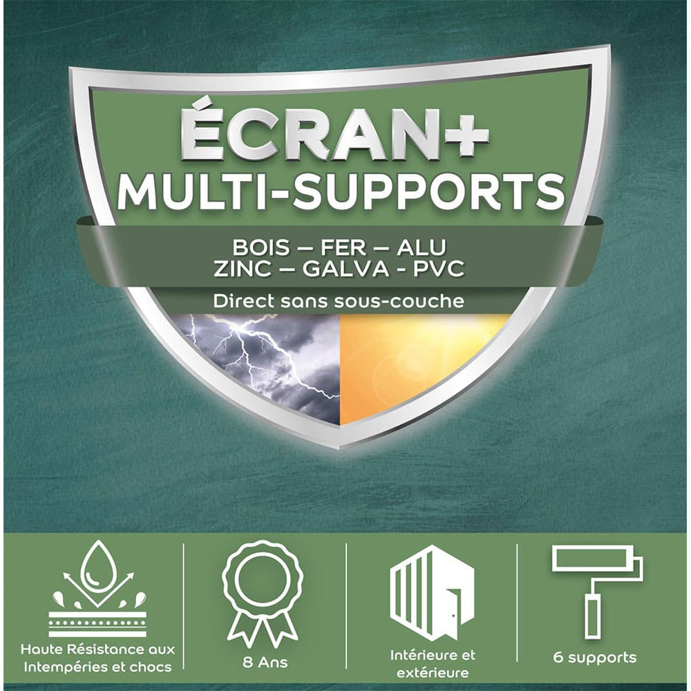 Peinture DULUX VALENTINE Ecran+ Multi-supports Rose campanule pas cher